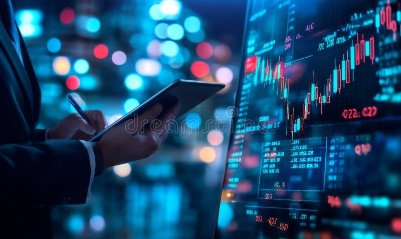 Analysis of Stock Market Trends on a Virtual Screen by a Finance ...