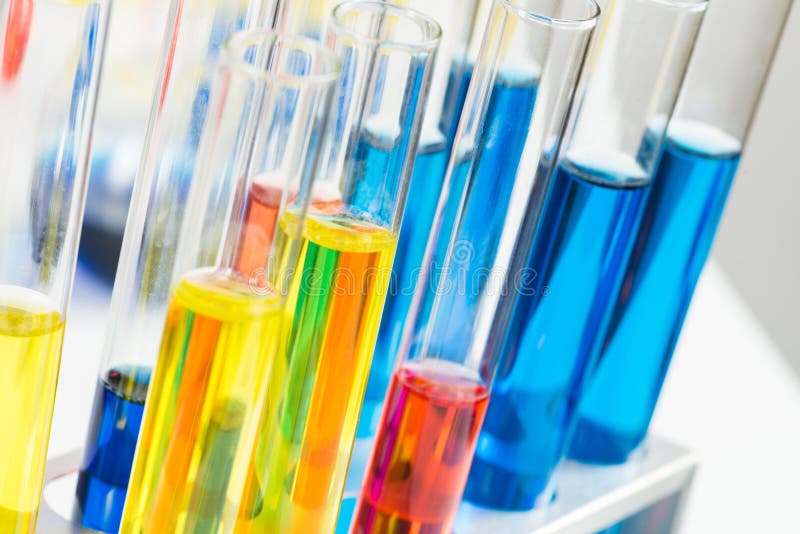 Analysis and Synthesis in Laboratory. Stock Image - Image of flask ...