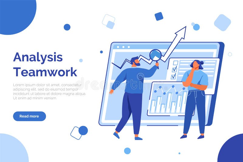 Analysis Teamwork Concept. People Work with Data for Business ... Analysis Teamwork Concept. People Work with Data for Business ...