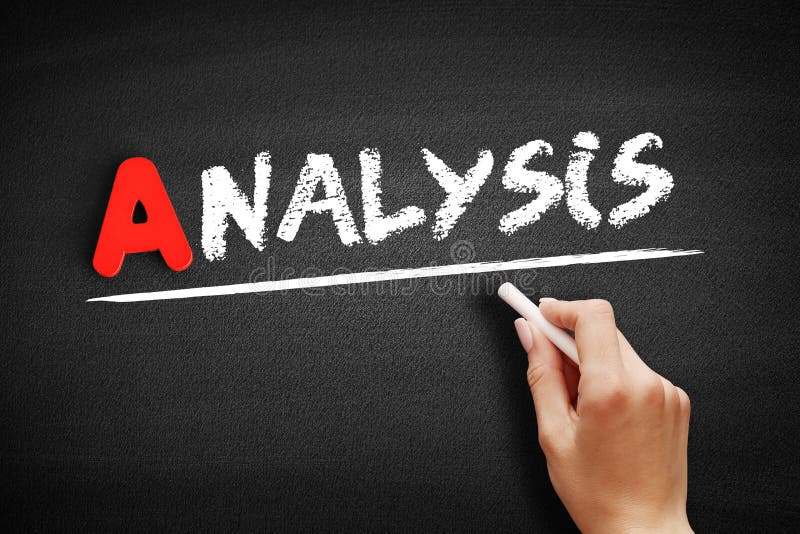 Analysis Text on Blackboard Stock Photo - Image of investment, growth ...