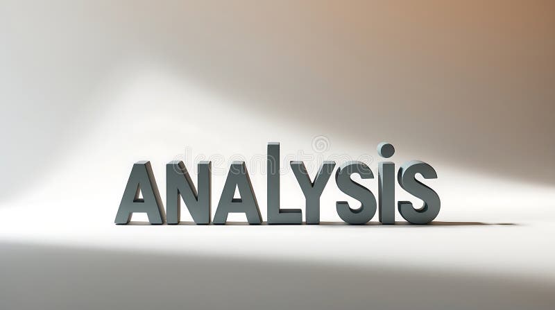 Analysis Text Displayed in Bold Letters on a Soft Gradient Background ...