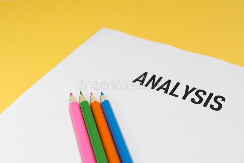 Analysis Text on White Paper Stock Image - Image of form, analysis ...