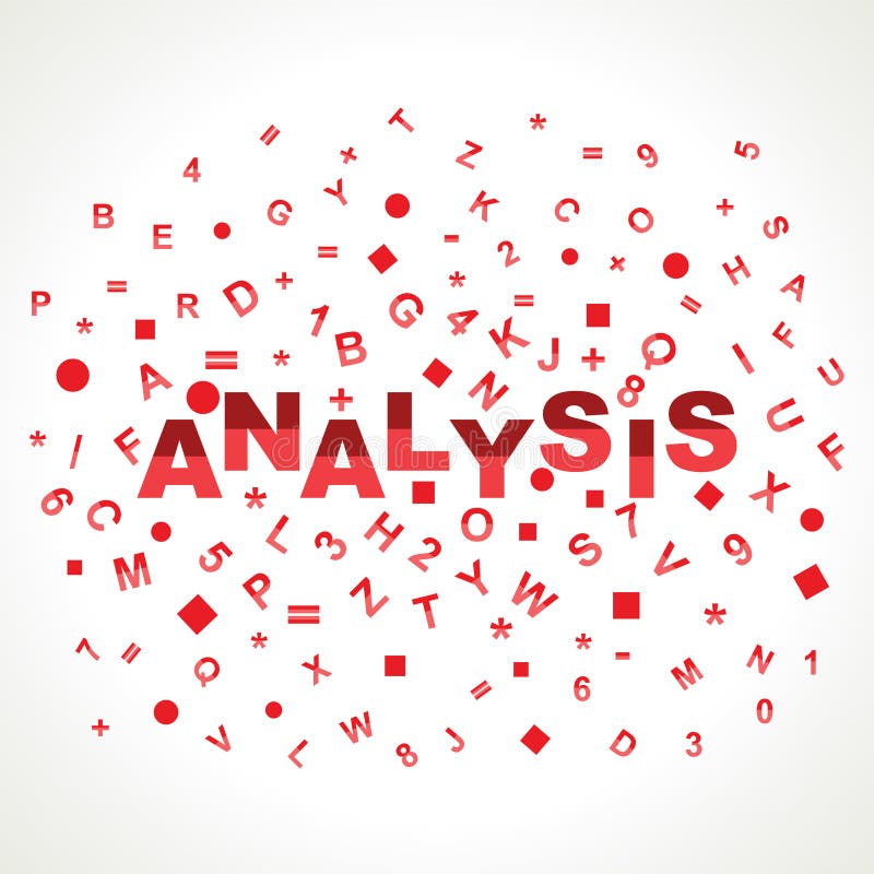 Analysis Word with in Alphabets Stock Vector - Illustration of dispute ...