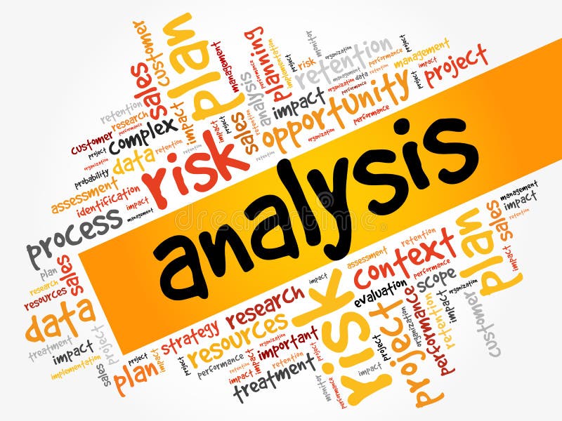 ANALYSIS Word Cloud Background Stock Illustration - Illustration of ...