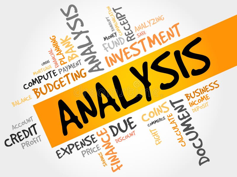 ANALYSIS word cloud stock illustration. Illustration of managers ...