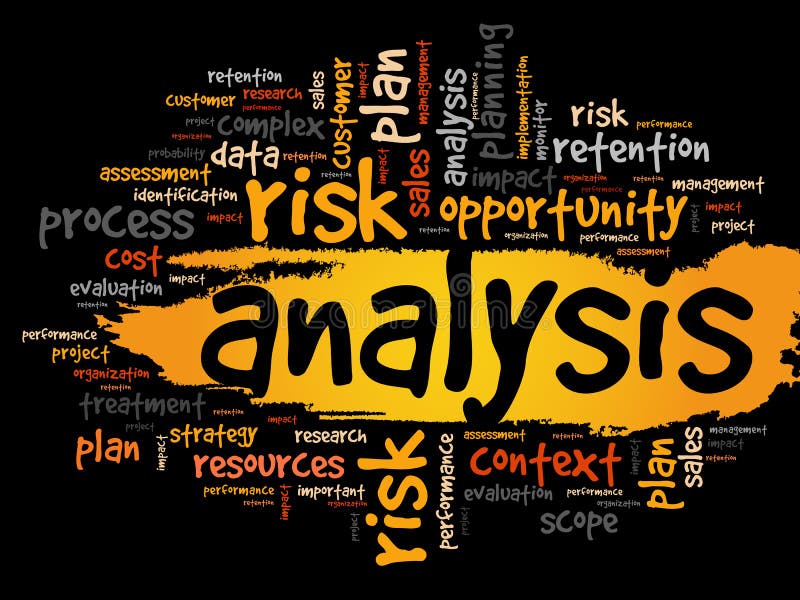 ANALYSIS word cloud stock illustration. Illustration of background ...