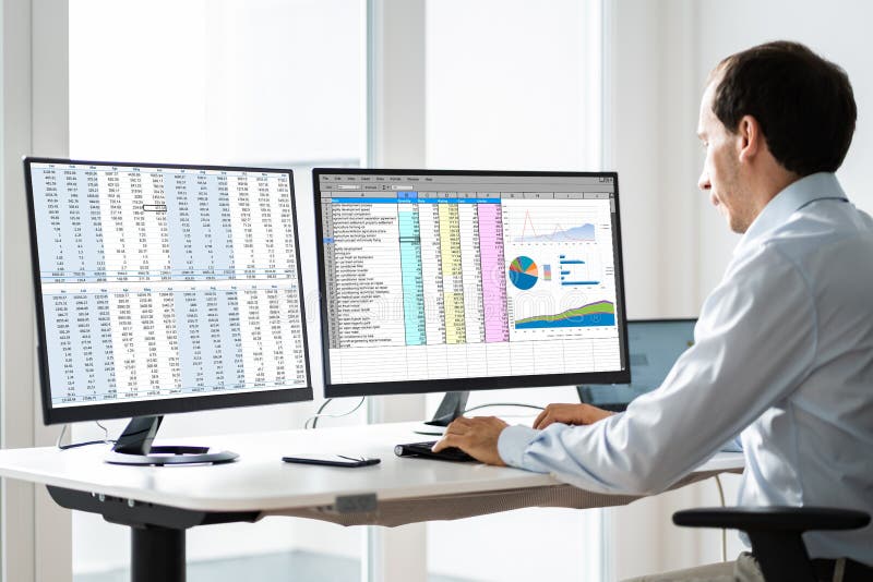 428 Employee Working Computer Spreadsheet Stock Photos - Free & Royalty ...