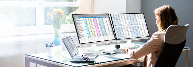 797 Employee Working Computer Spreadsheet Stock Photos - Free & Royalty ...