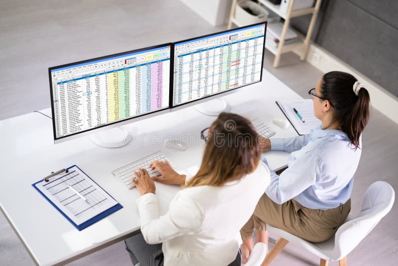 428 Employee Working Computer Spreadsheet Stock Photos - Free & Royalty ...