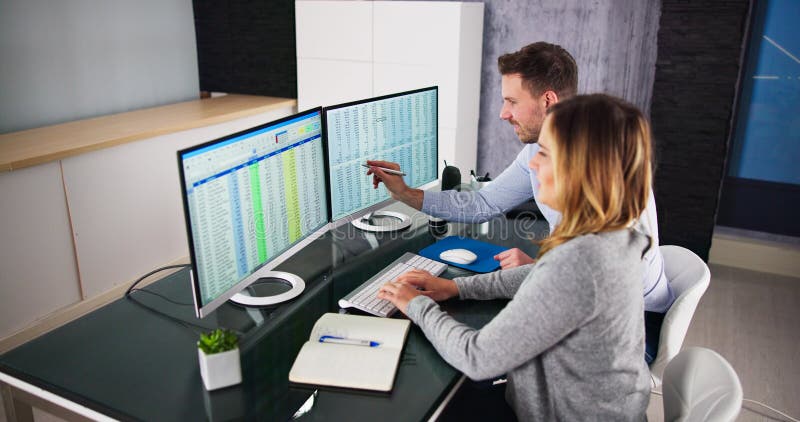 428 Employee Working Computer Spreadsheet Stock Photos - Free & Royalty ...