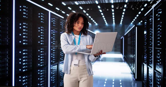 Analyst Engineer in Cloud Data Stock Photo - Image of girl, lady: 366468508