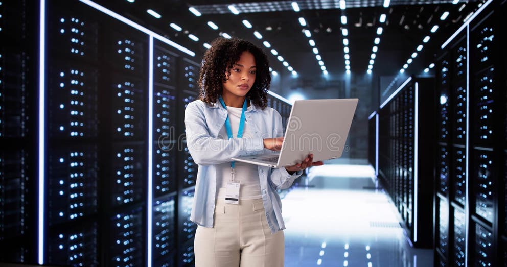 Analyst Engineer in Cloud Data Stock Photo - Image of girl, lady: 366468508
