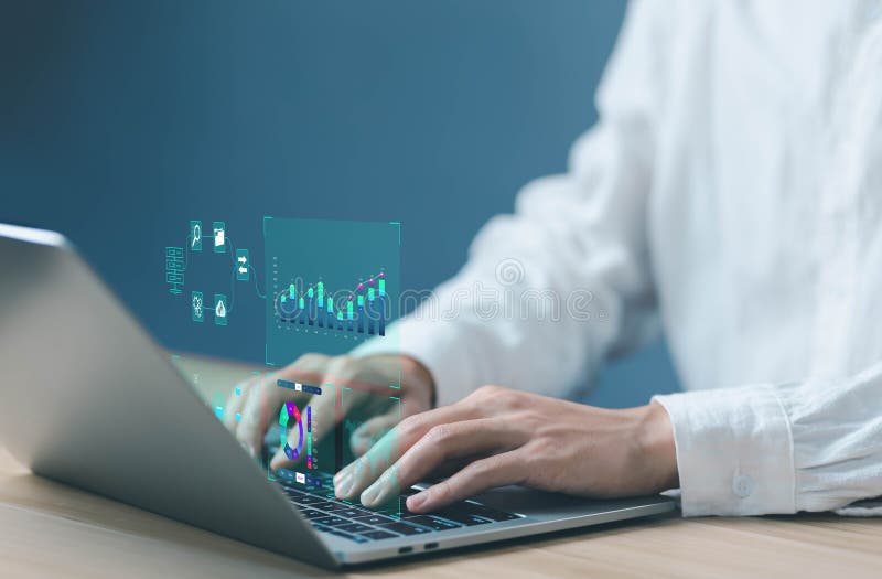 Analyst Manages the System Database and Shows a Dashboard Chart on the ...