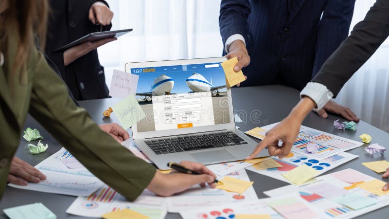 Analyst Team Use Sticky Note for Creative Brainstorm with BI Data. Prodigy Stock Photo - Image ...