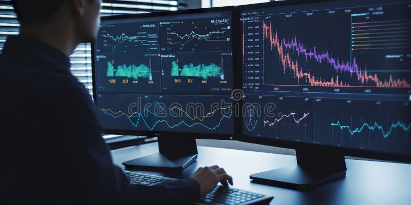 Analyst Uses a Computer , Technology Business Analysis and Data ...