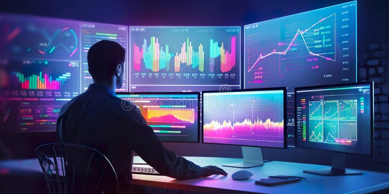 Analyst Uses a Computer , Technology Business Analysis and Data ...