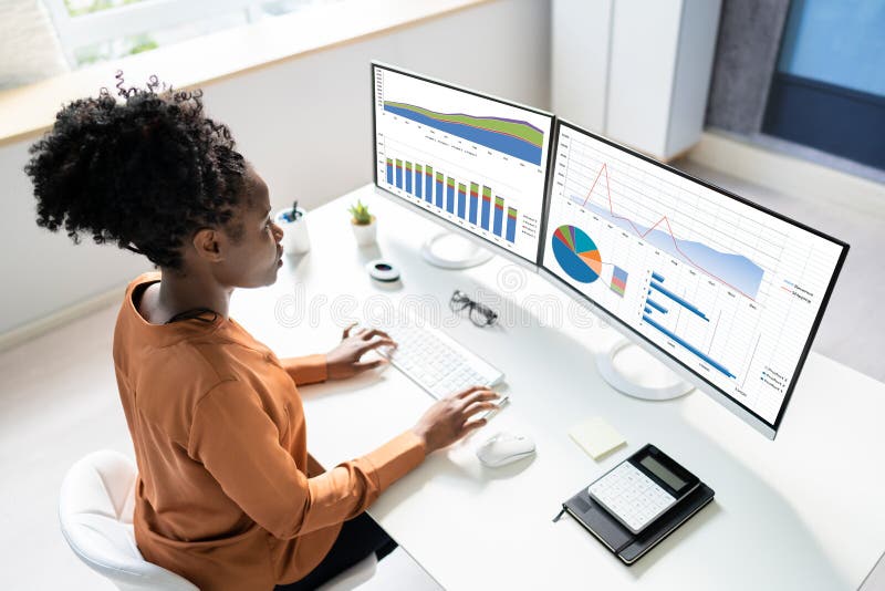 Analyst Woman Looking stock photo. Image of view, analyst - 259421204