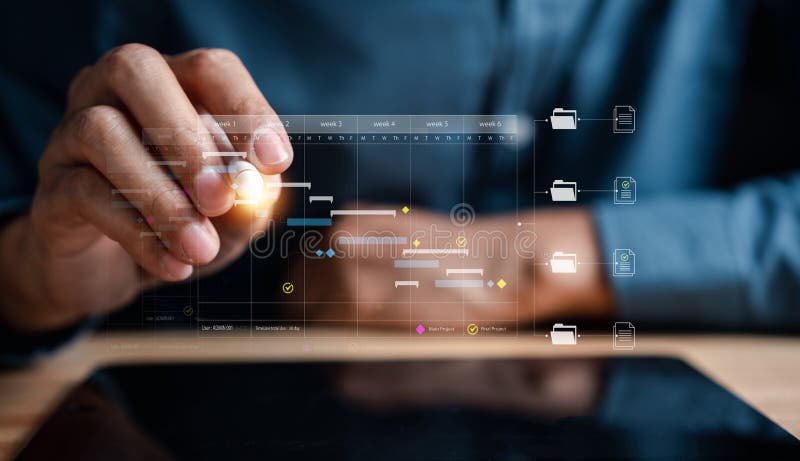 Analyst Working Business Analytics and Data Management System To Make ...