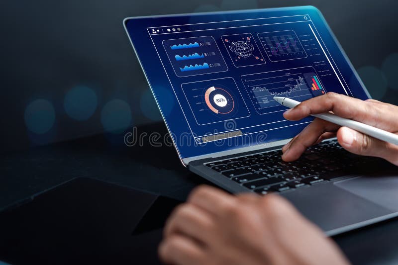 Analyst Working in Business Analytics and Data Management System To ...