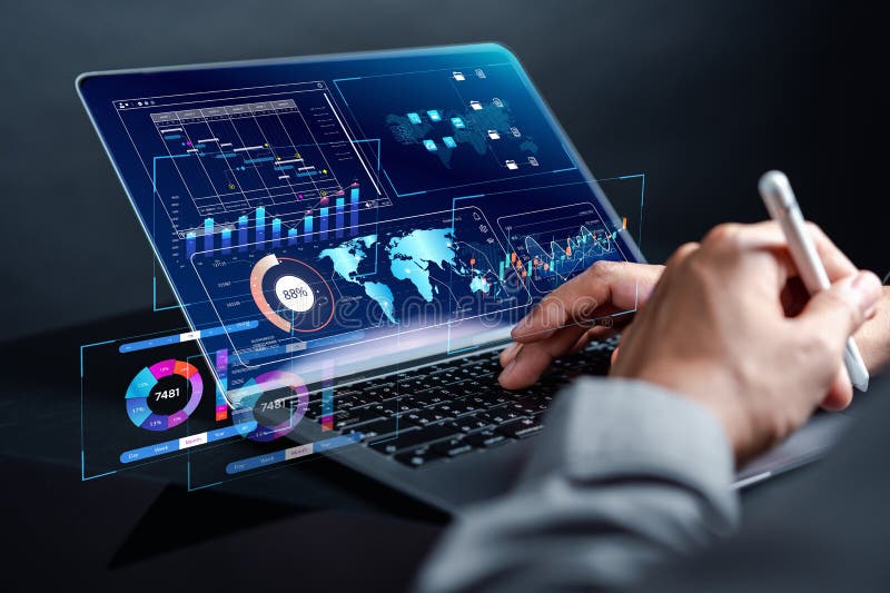 Analyst Working in Business Analytics and Data Management System To ...