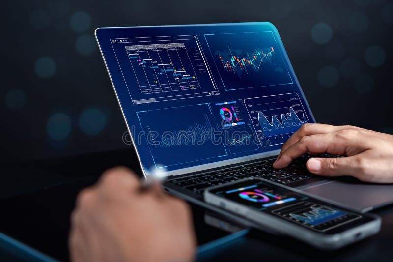 Analyst Working in Business Analytics and Data Management System To ...