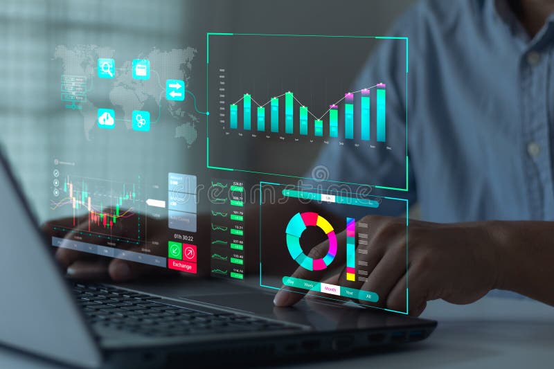 Analyst Working with Business Analytics Technology and Data Management ...