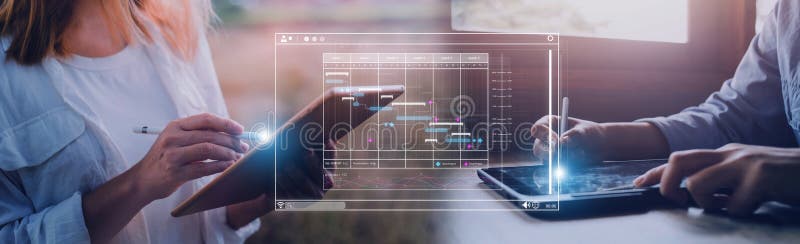 Analyst Working with Computer in Business Analytics and Data Management ...