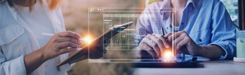 Analyst Working with Computer in Business Analytics and Data Management ...