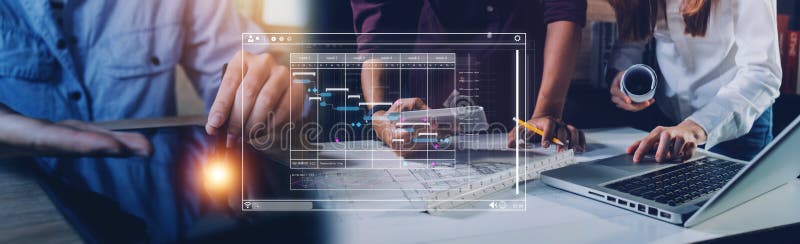 Analyst Working with Computer in Business Analytics and Data Management ...