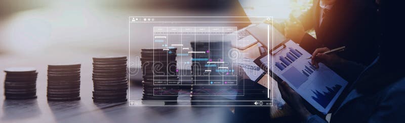 Analyst Working with Computer in Business Analytics and Data Management ...