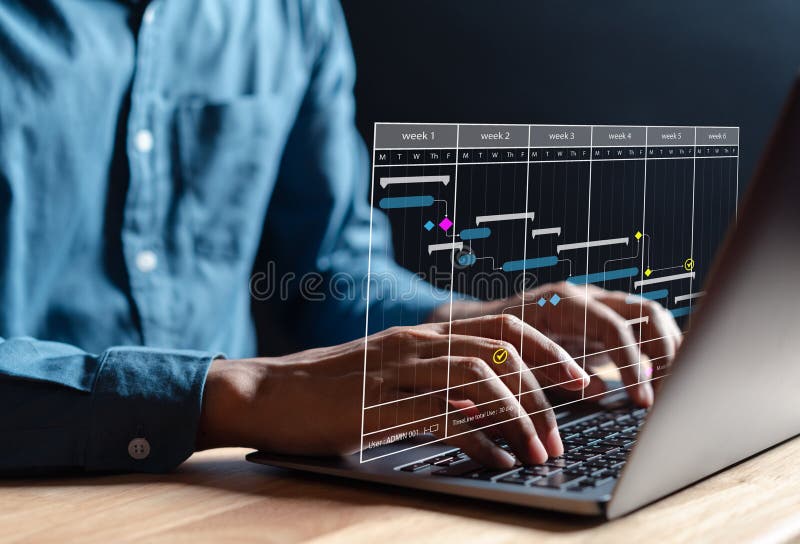 Analyst Working with Computer in Business Analytics and Data Management ...