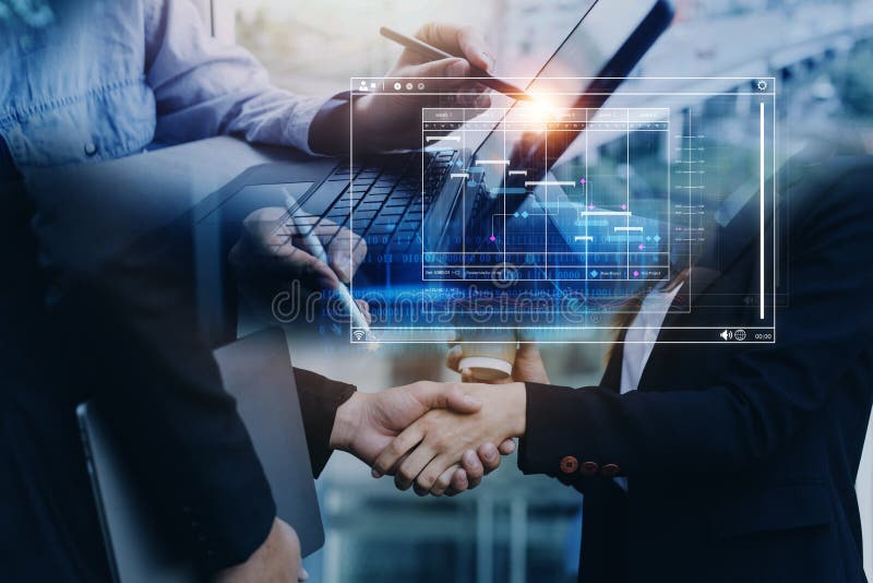 Analyst Working with Computer in Business Analytics and Data Management ...