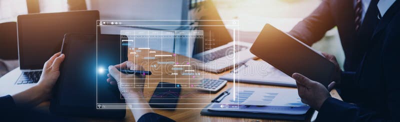 Analyst Working with Computer in Business Analytics and Data Management ...