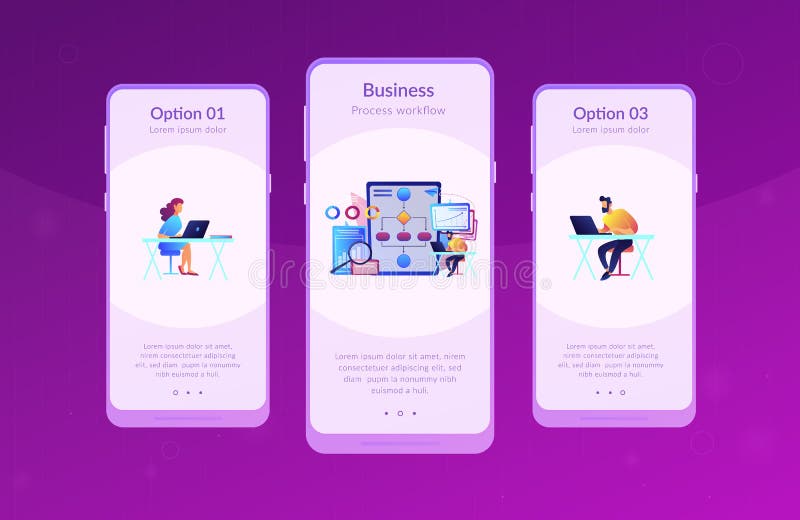Business Process Automation BPA App Interface Template. Stock Vector ... Business Process Automation BPA App Interface Template. Stock Vector ...