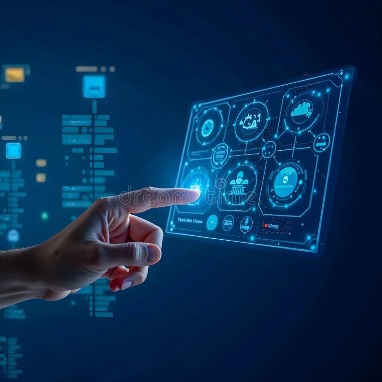 Analyst Works on Personal Computer Showing Business Analytics Dashboard ...