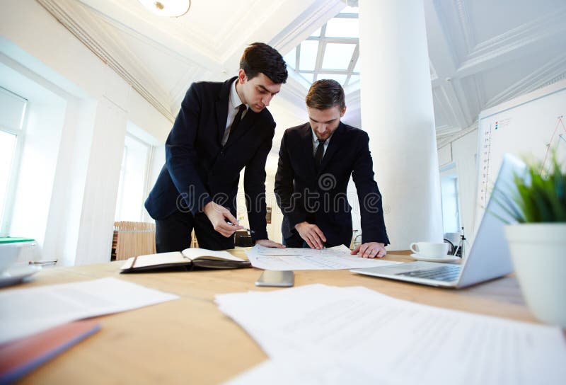 Analysts working stock photo. Image of talking, teamwork - 90294330