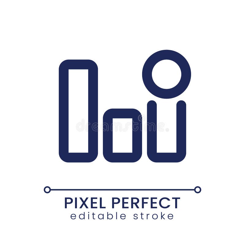 Analytic App Notification Pixel Perfect Linear Ui Icon Stock ...