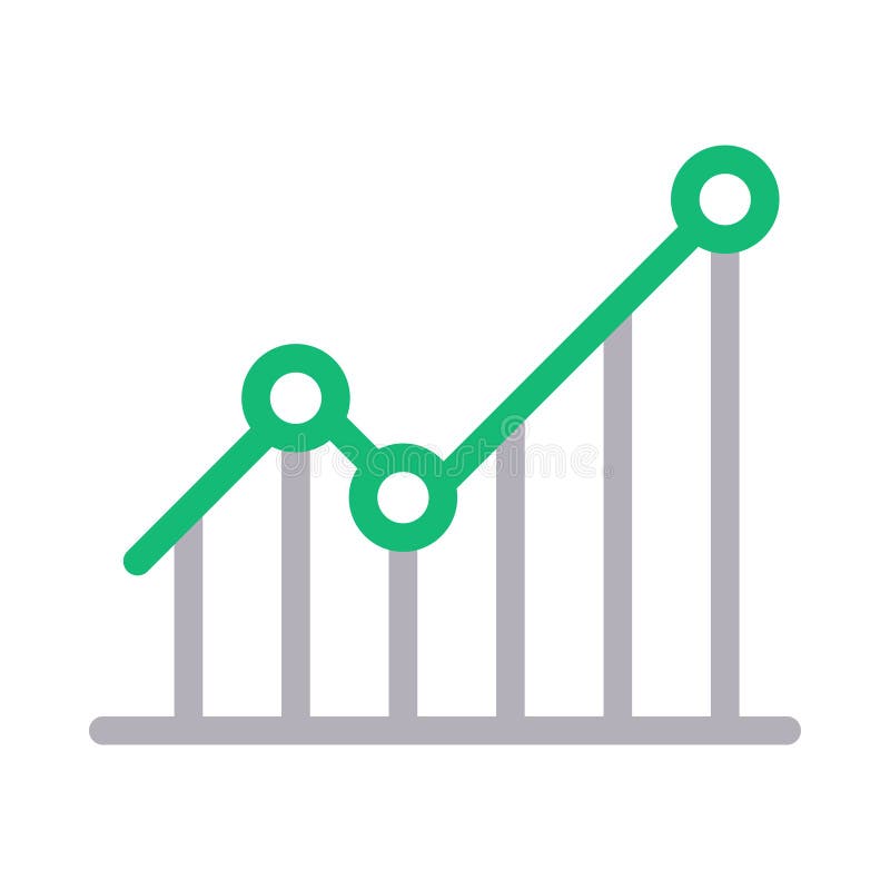 Analytic Graph Thin Color Line Vector Icon Stock Illustration ... Analytic Graph Thin Color Line Vector Icon Stock Illustration ...