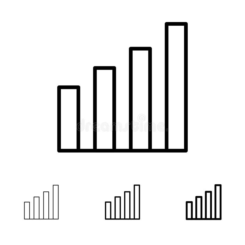 Analytic, Interface, Signal, User Bold and Thin Black Line Icon Set ...