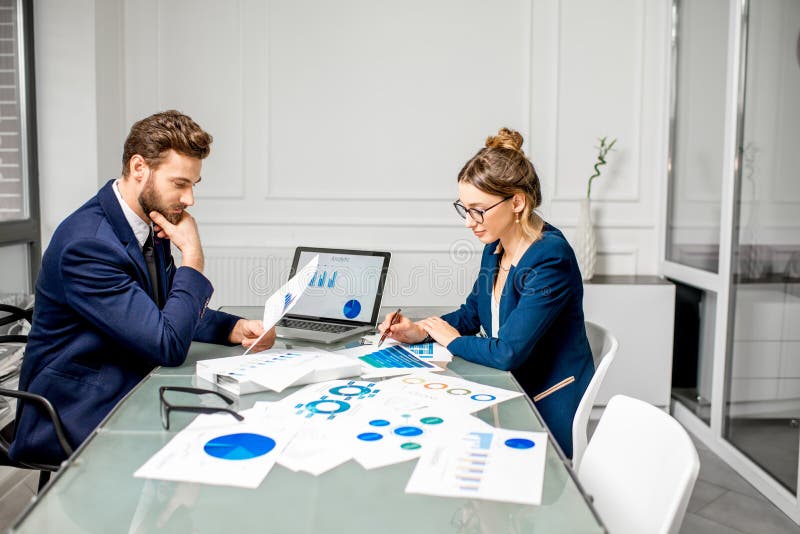 Analytic Managers Team Working at the Office Stock Photo - Image of ...