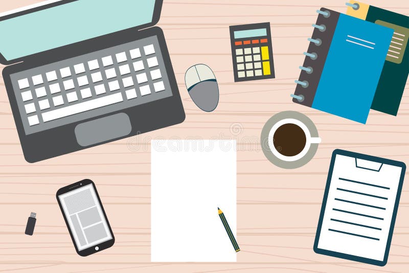 Analytic Research Mock Up, Modern Electronic and Mobile Devices. Stock ...