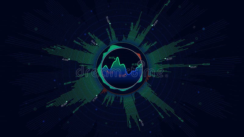 Analytical Chart of Financial Statistics, Visual Information, Vector ...