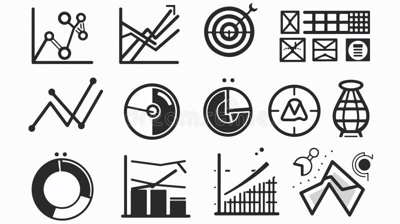 Analytical Chart Icon for Professional Data Assessment Visualization ...