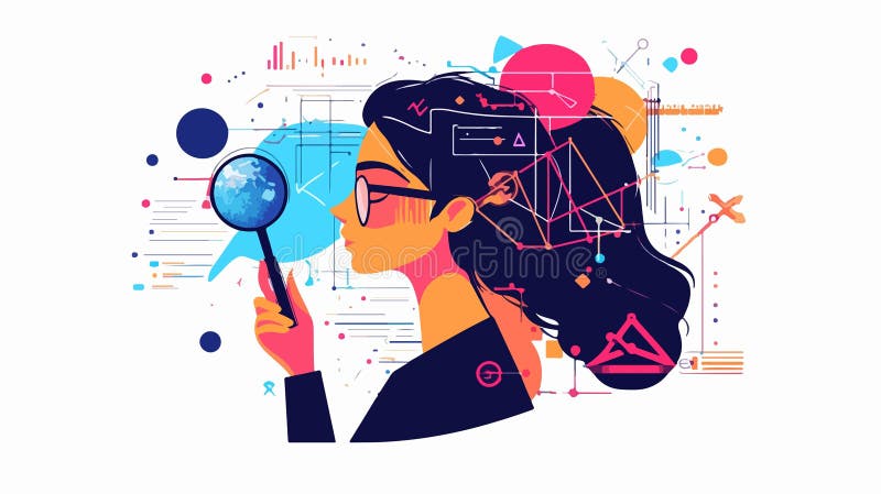 Analytical Cognitive Associative Thinking - MBTI Concept Stock Vector ...