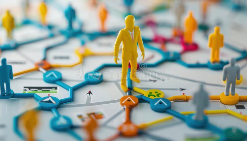 280 Analytical 3D Cartoon Figure Mapping Out an Overarching Longterm ...