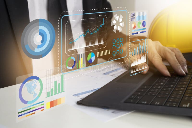 Analytical Data Business Concept,Businessman Opens Work Data and ...