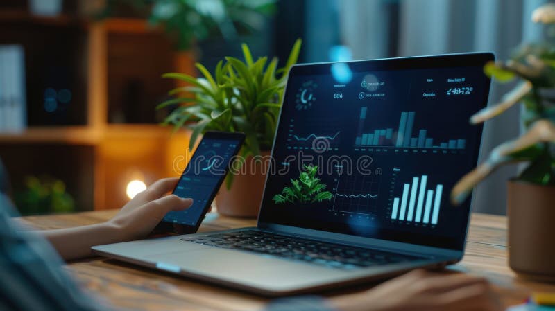 The Analytical Data Workspace.AI Generated Image Stock Image - Image of ...