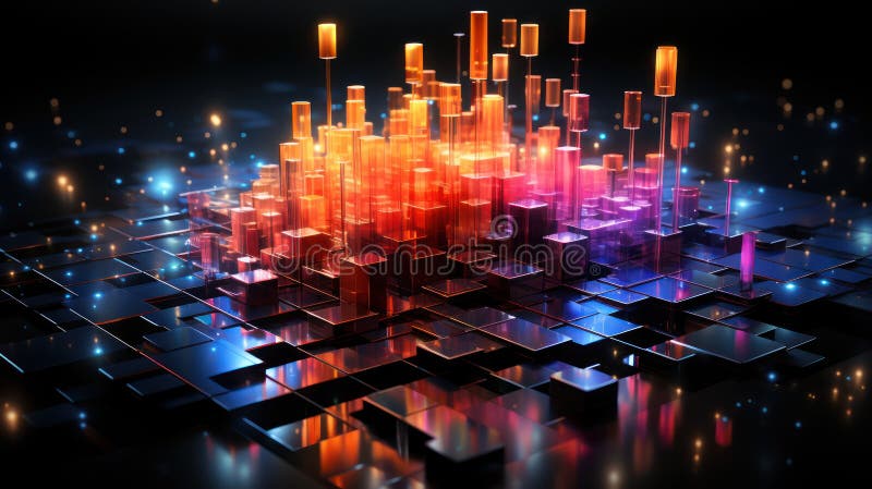 Analytical Matrix. Created with Generative AI Stock Illustration ...