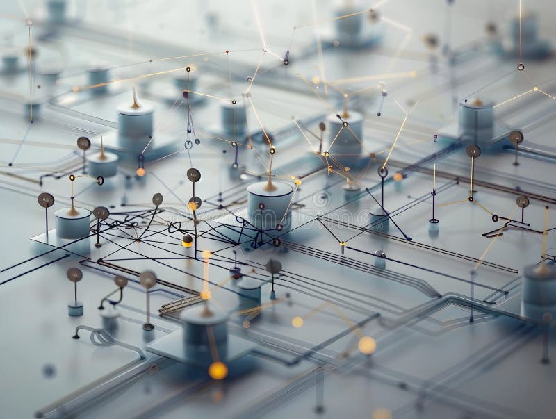 Analytical Mind Map with Interconnected Conceptual Nodes and ...