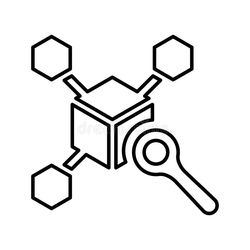 Analytical, Olap, Big Data Icon Stock Illustration - Illustration of ...